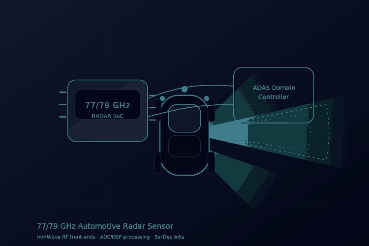 77/79 GHz Automotive Radar Sensor for ADAS