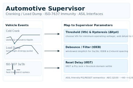 Automotive Supervisor: Cranking & Load Dump (ISO-7637)