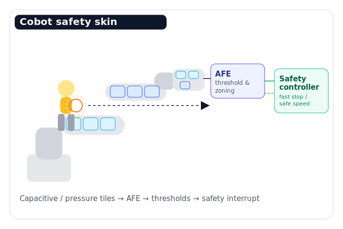 Cobot Safety Skin: Capacitive & Pressure Safety Arrays