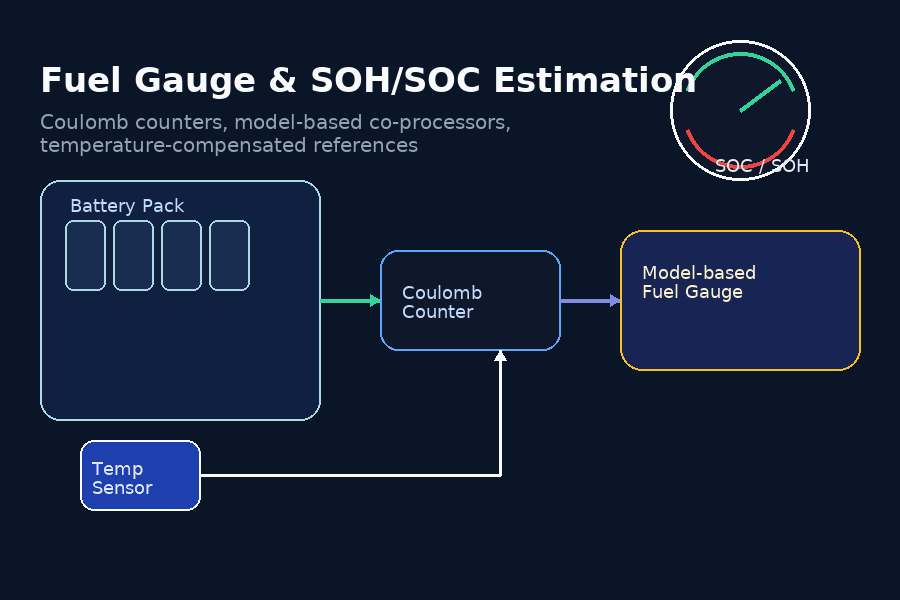 Fuel Gauge ICs for Battery SOH/SOC Estimation