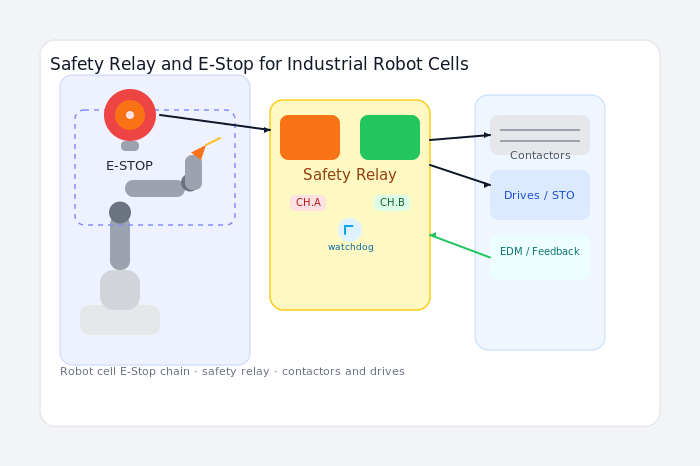Safety Relay & E-Stop Control in Industrial Robots