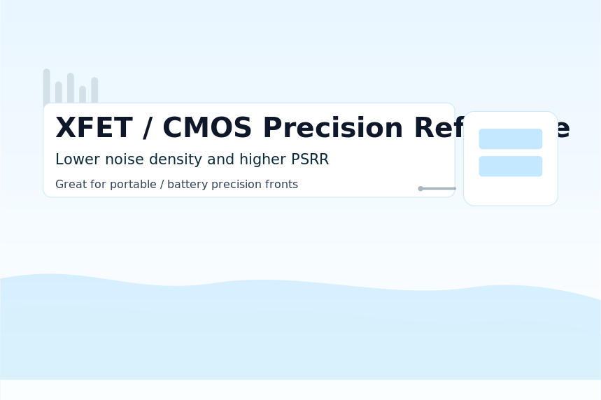 XFET / CMOS Precision Reference: Low Noise, High PSRR