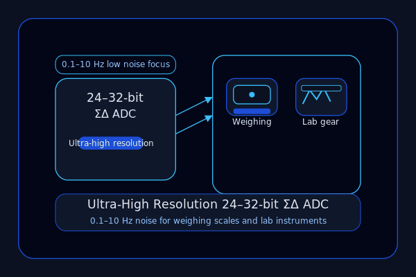 24–32-Bit Sigma-Delta ADCs for Weighing & Lab Gear