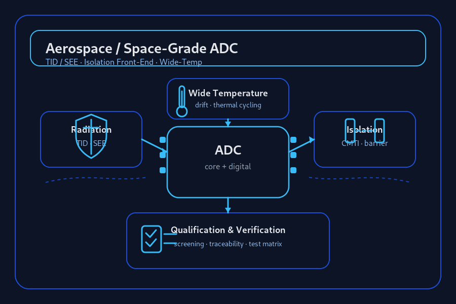 Space-Grade ADCs: TID/SEE, Wide-Temp & Isolation