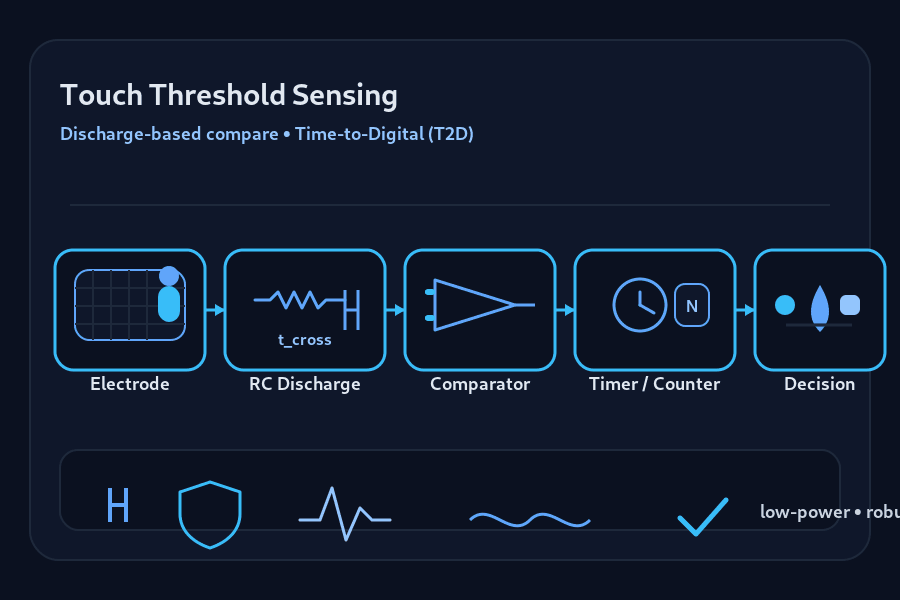 Touch & Conductivity Threshold Sensing: Discharge + T2D