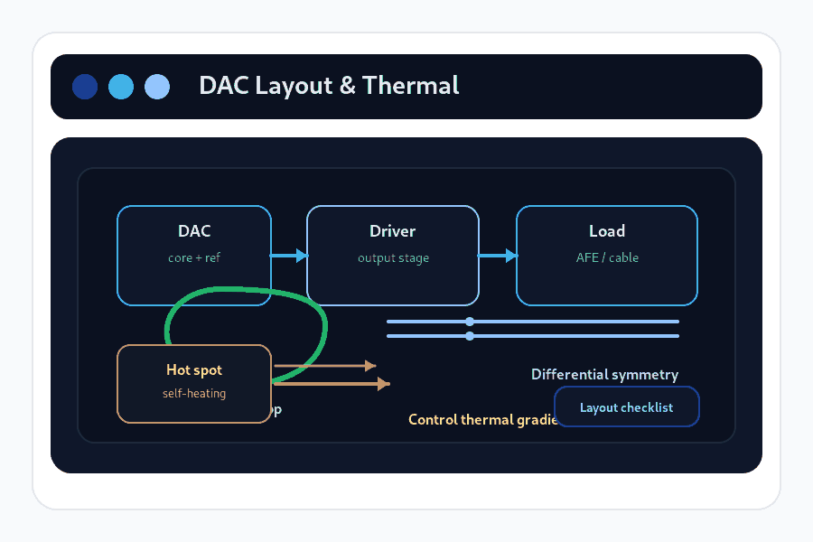 DAC Layout & Thermal Design: Loops, Matching, Gradients