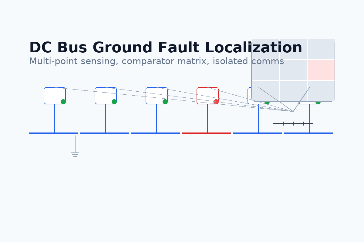 DC Bus & Ground Fault Localization in ESS