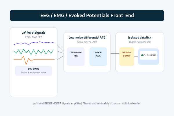 EEG/EMG Front-End AFEs for Evoked Potentials