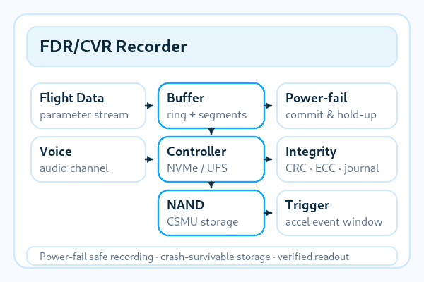 Flight Data & Voice Recorder (FDR/CVR): Design Guide