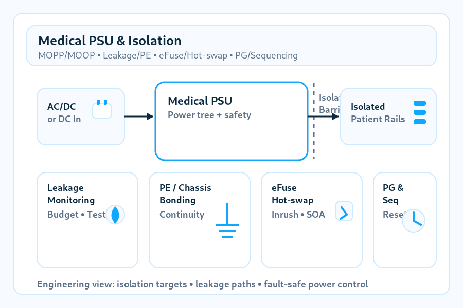 Medical PSU & Isolation: MOPP/MOOP, Leakage, Sequencing