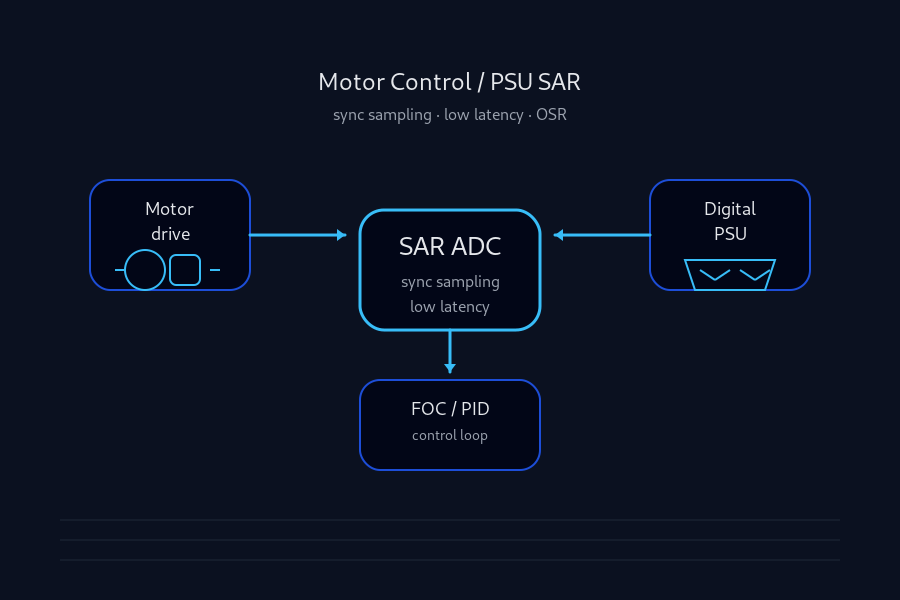 Motor Control & PSU SAR ADC: Sync Sampling Guide