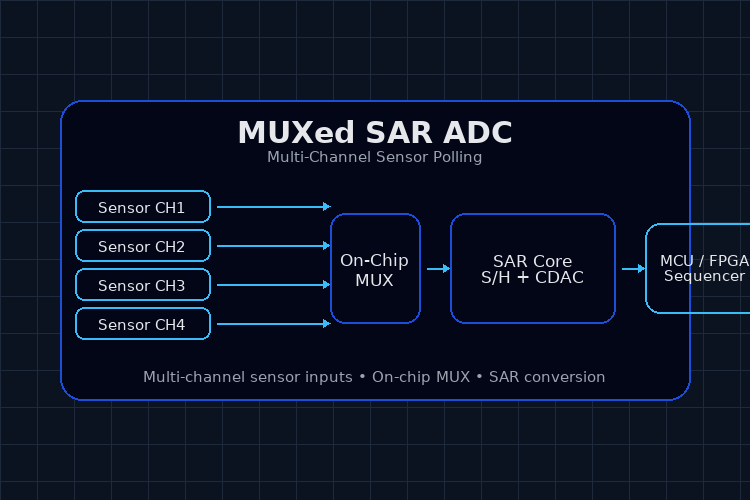 MUXed SAR ADC: Optimized Multiplexing for Sensor Polling
