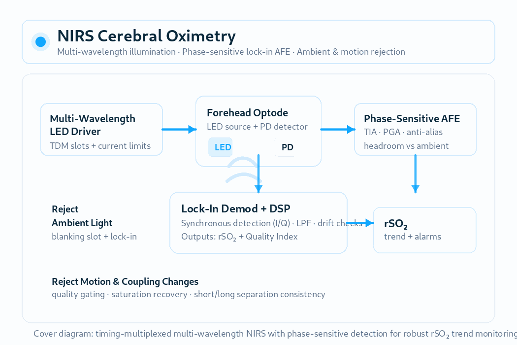 NIRS Cerebral Oximetry: Lock-In AFE & Ambient Rejection