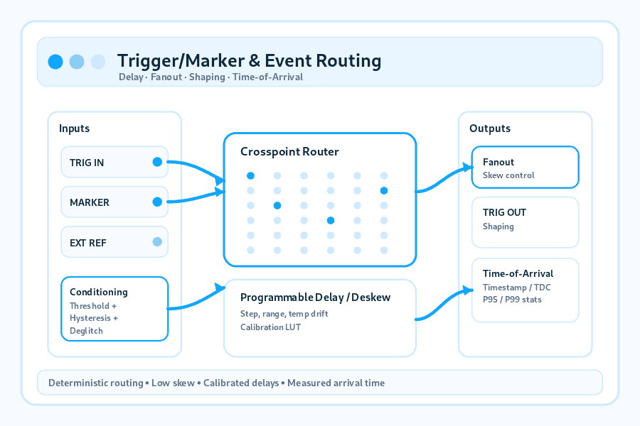 Trigger/Marker Event Routing for Instruments