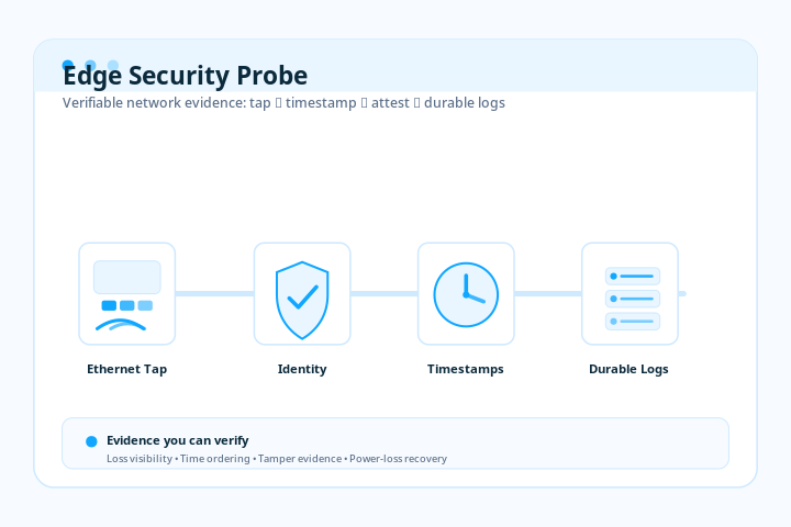 Edge Security Probe: Attestation, Timestamps & Logs