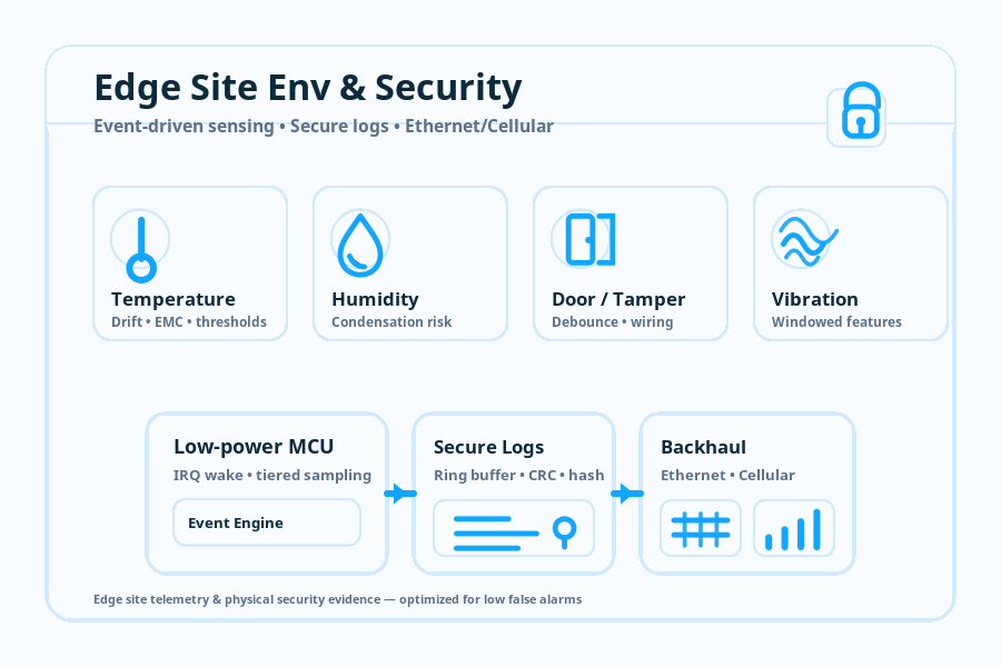Edge Site Env & Security Monitoring for 5G Edge