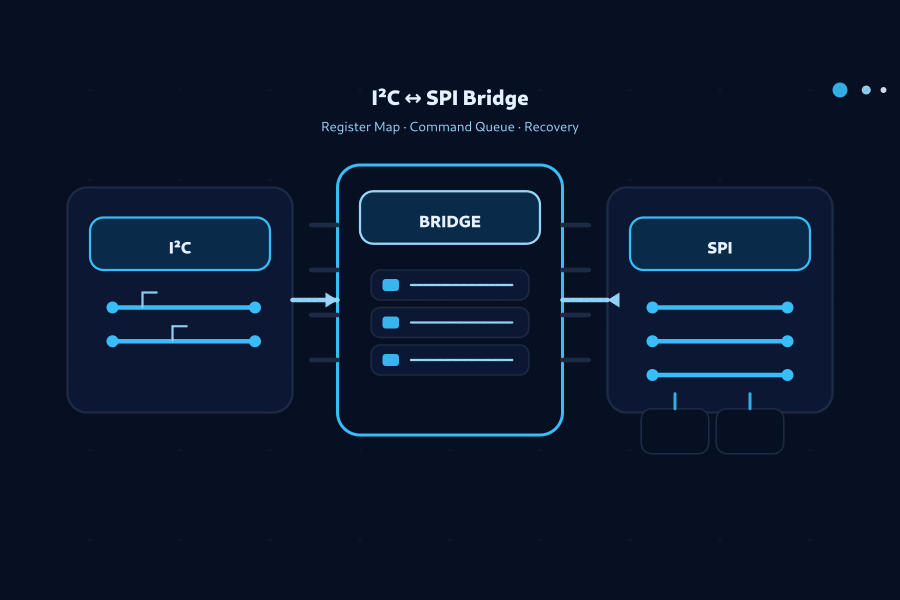 I²C to SPI Bridge: Register Maps & Command Queues