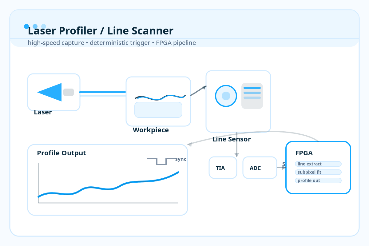 Laser Profiler / Line Scanner Design & Debug Guide
