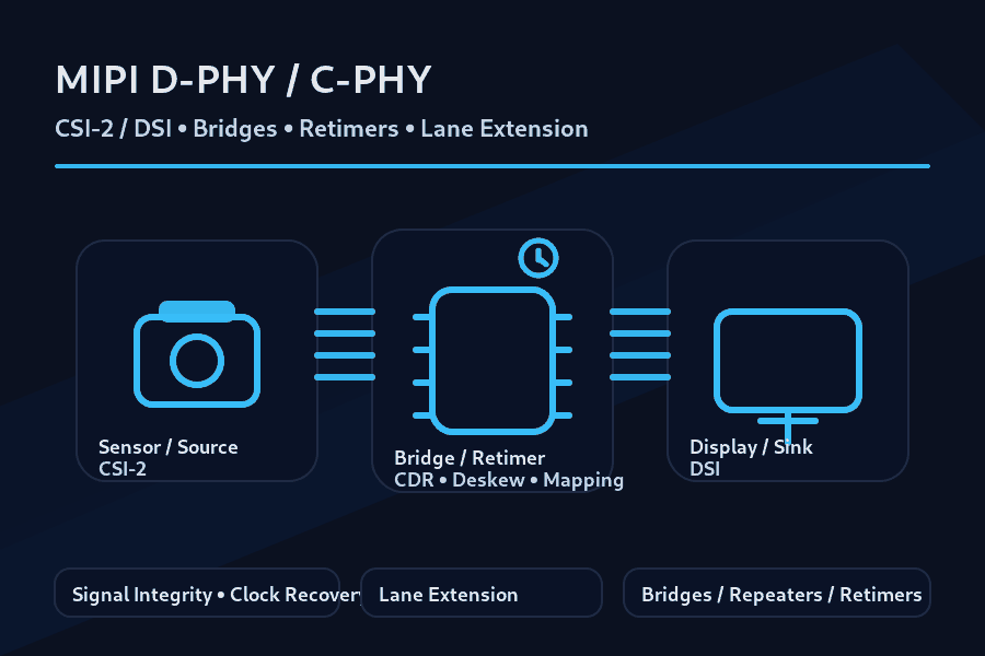 MIPI D-PHY/C-PHY Bridges: CSI-2/DSI Extension