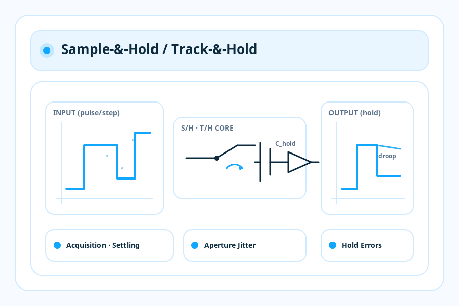 Sample-and-Hold & Track-and-Hold: Specs, Errors, Design