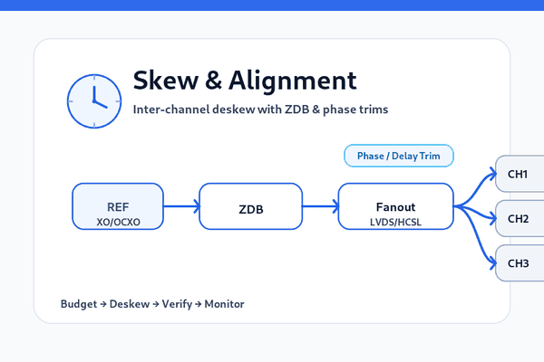 Skew & Alignment: Deskew, Drift, and Phase Trim