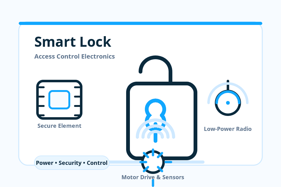 Smart Lock & Access Control ICs: Power, Motor, Security