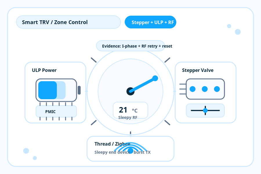 Smart TRV & Zone Control IC Design: Stepper, ULP, Thread