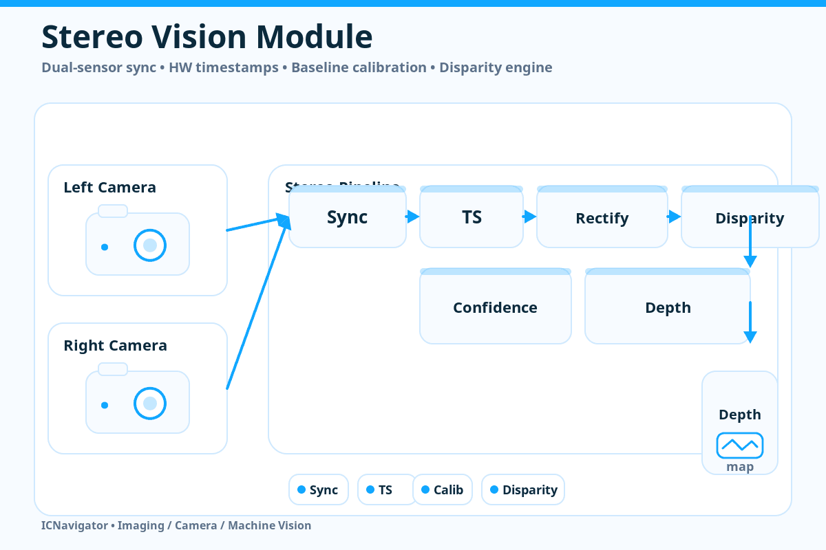 Stereo Vision Module: Sync, Calibration & Disparity