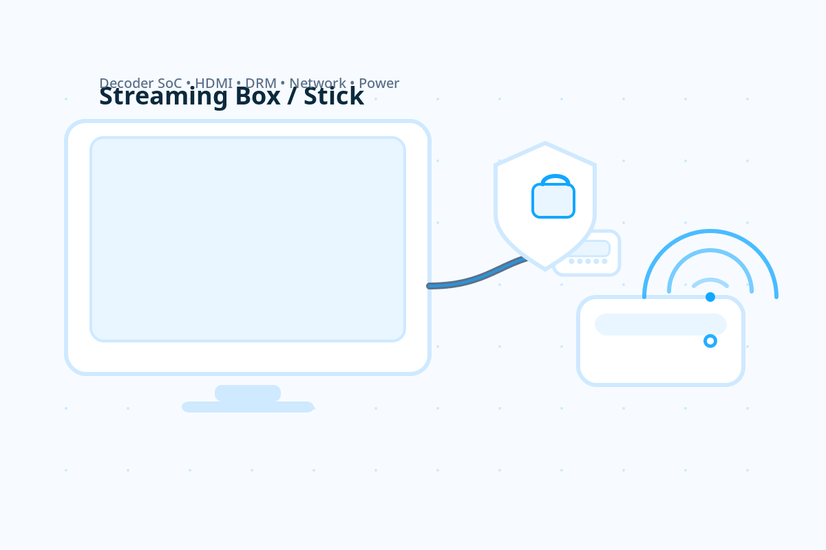 Streaming Box/Stick Hardware: HDMI, DRM, Power