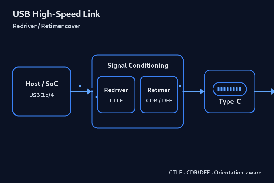 USB Redriver & Retimer Guide for Type-C Links