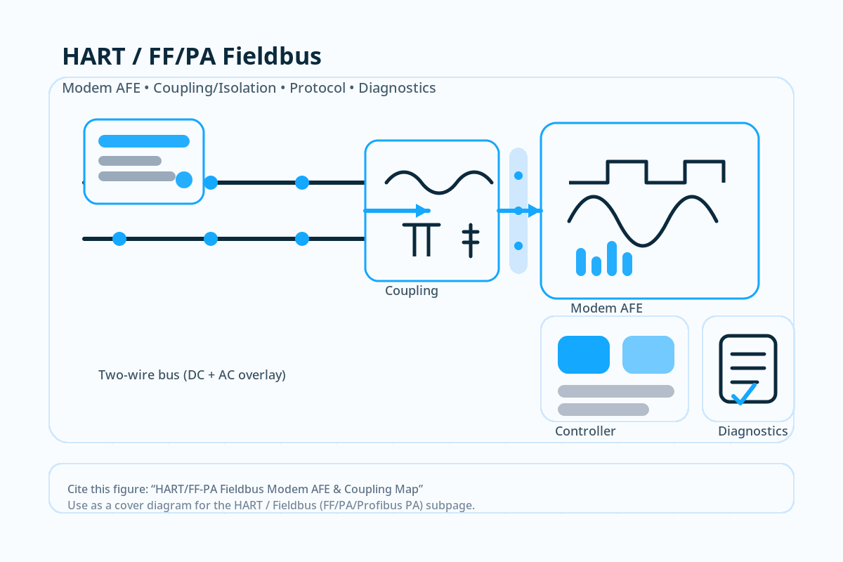 HART & Fieldbus (FF/PA) Modem AFE, Coupling & Diagnostics
