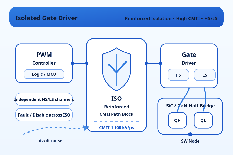 Isolated Gate Driver ICs: Reinforced Isolation & High CMTI