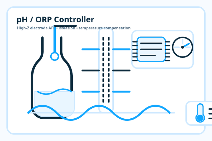 pH/ORP Controller Design: High-Z AFE, Isolation & Temp