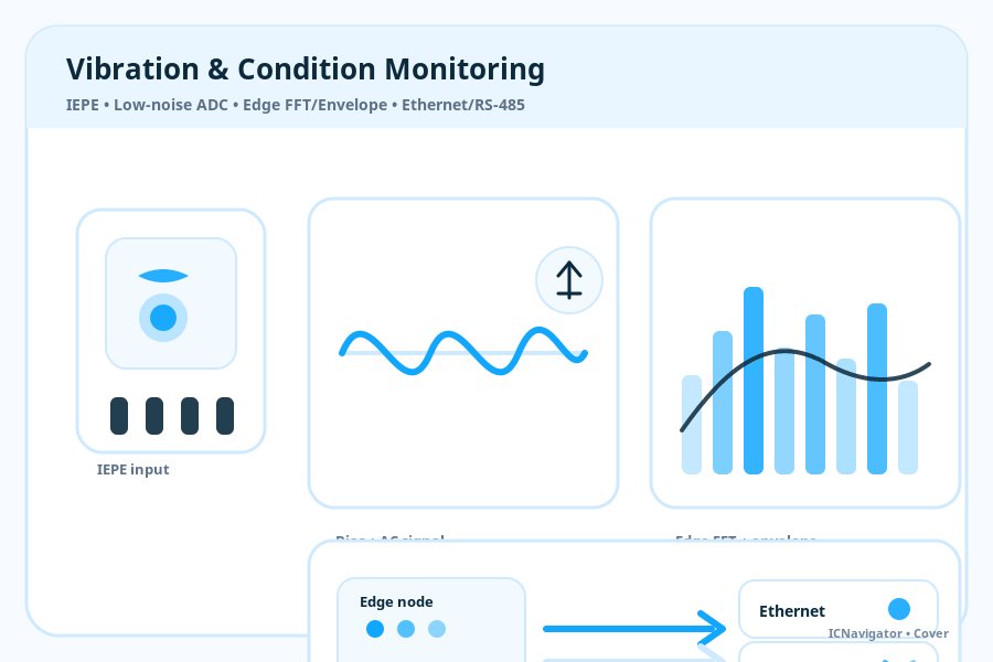 Vibration & Condition Monitoring (IEPE + Edge FFT)